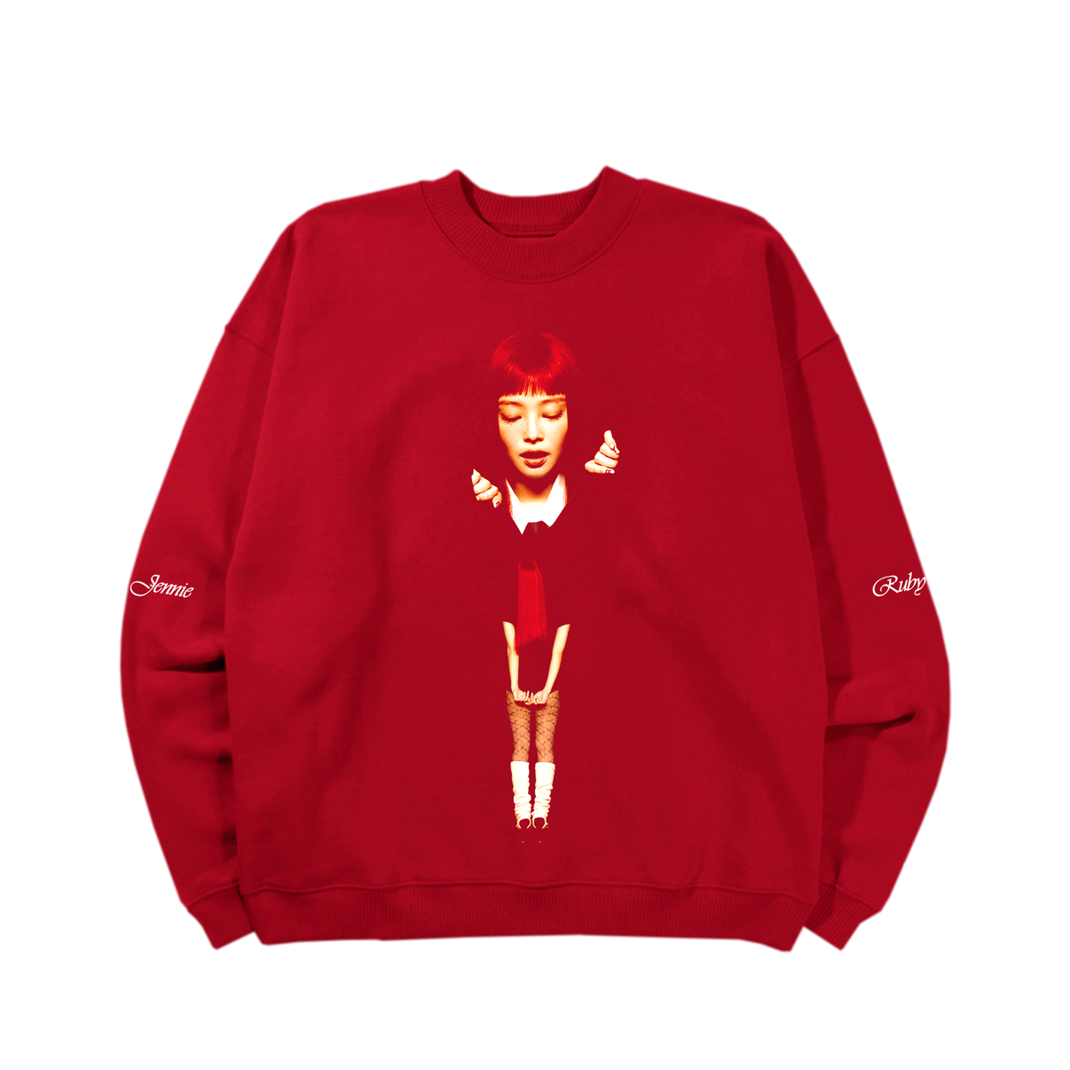 Ruby Red Album Sweatshirt | Jennie UK | Official Store